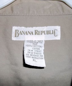 Banana Republic Clothing Tag and Logo Guide – Abandoned Republic